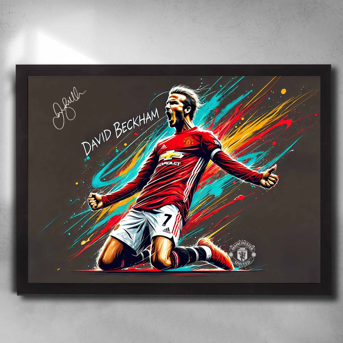 David Beckham Manchester United Wall Art – Sports Cave