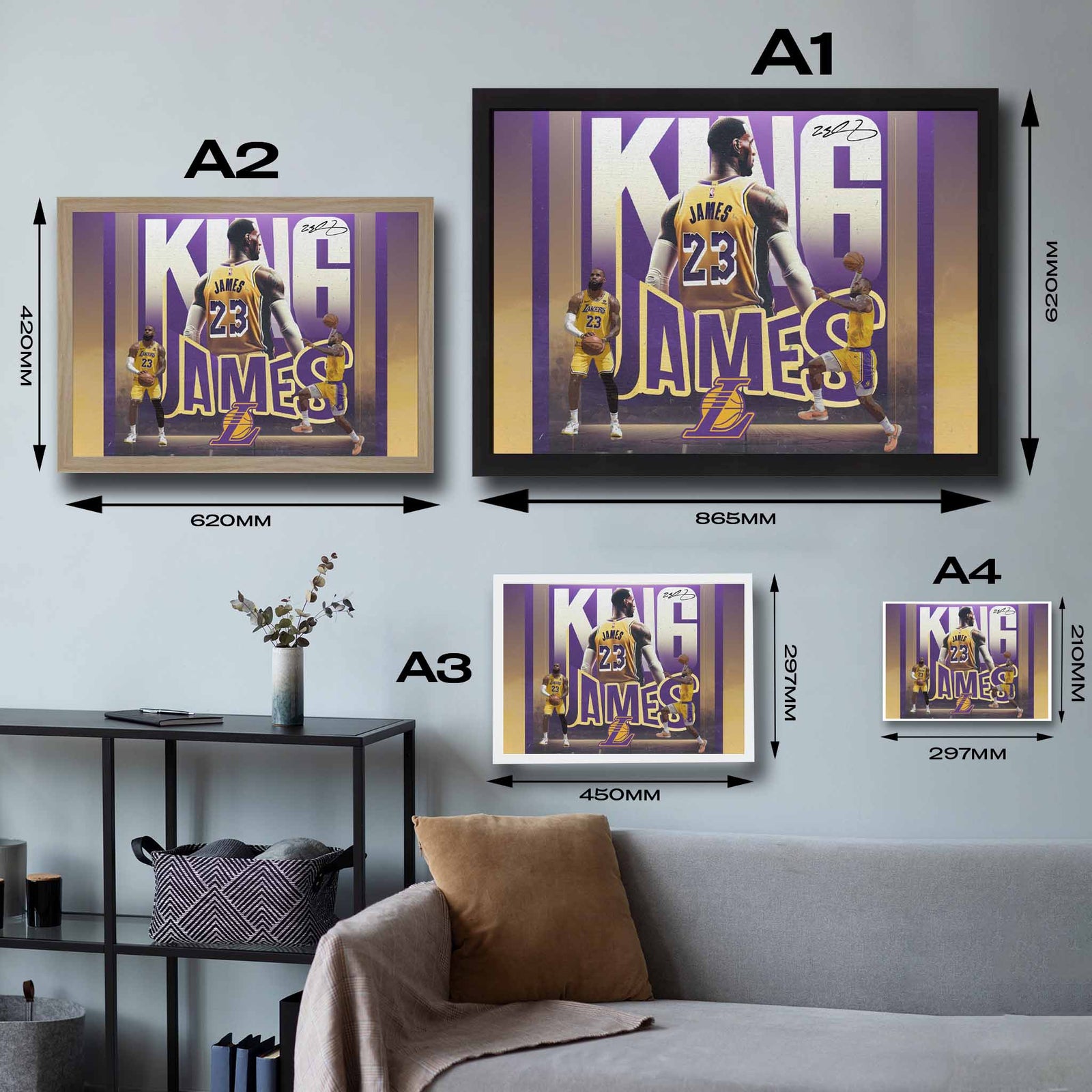 LeBron James Wall Art & Framed Prints | Shop Now at Sports Cave