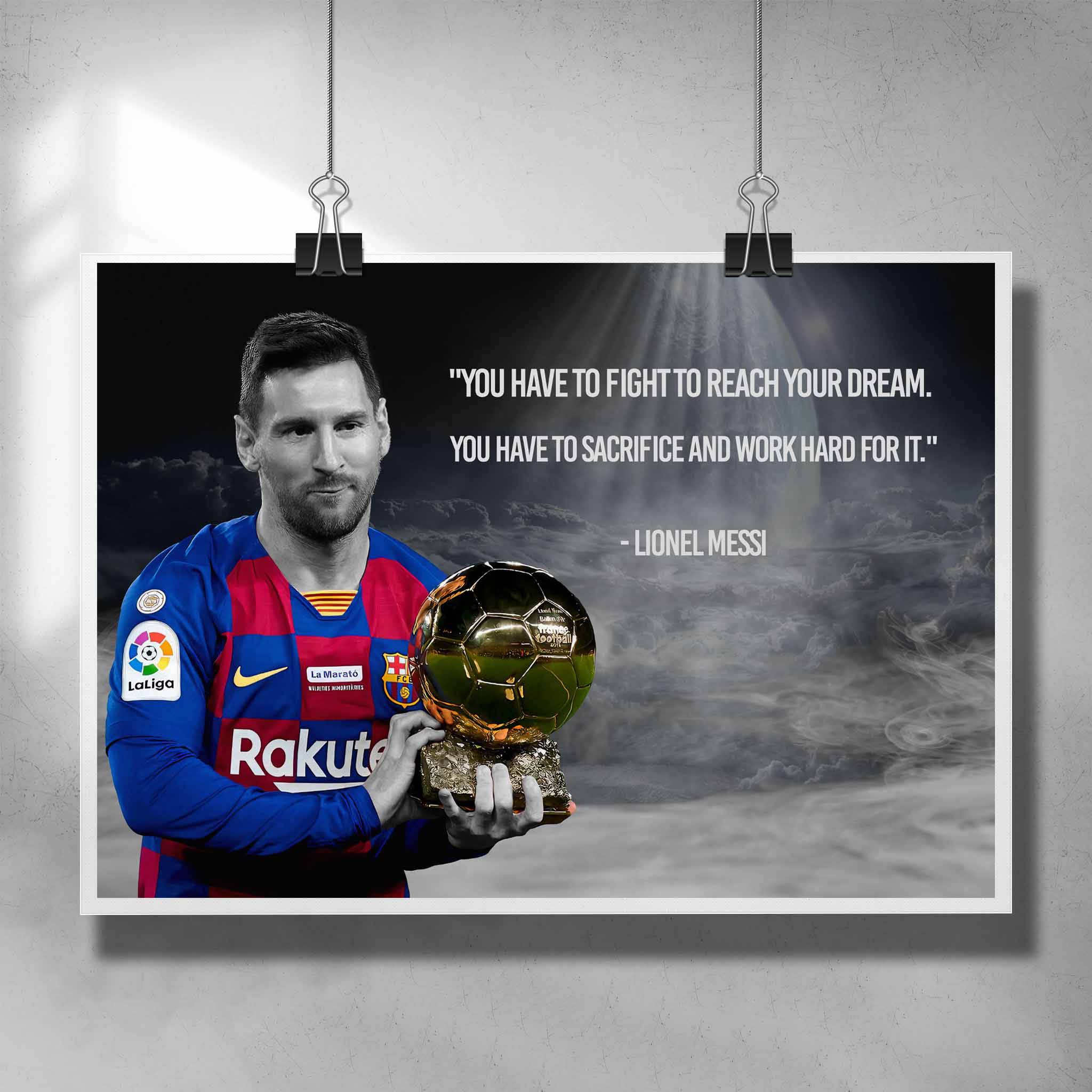 Lionel Messi Motivational Art – Sports Cave