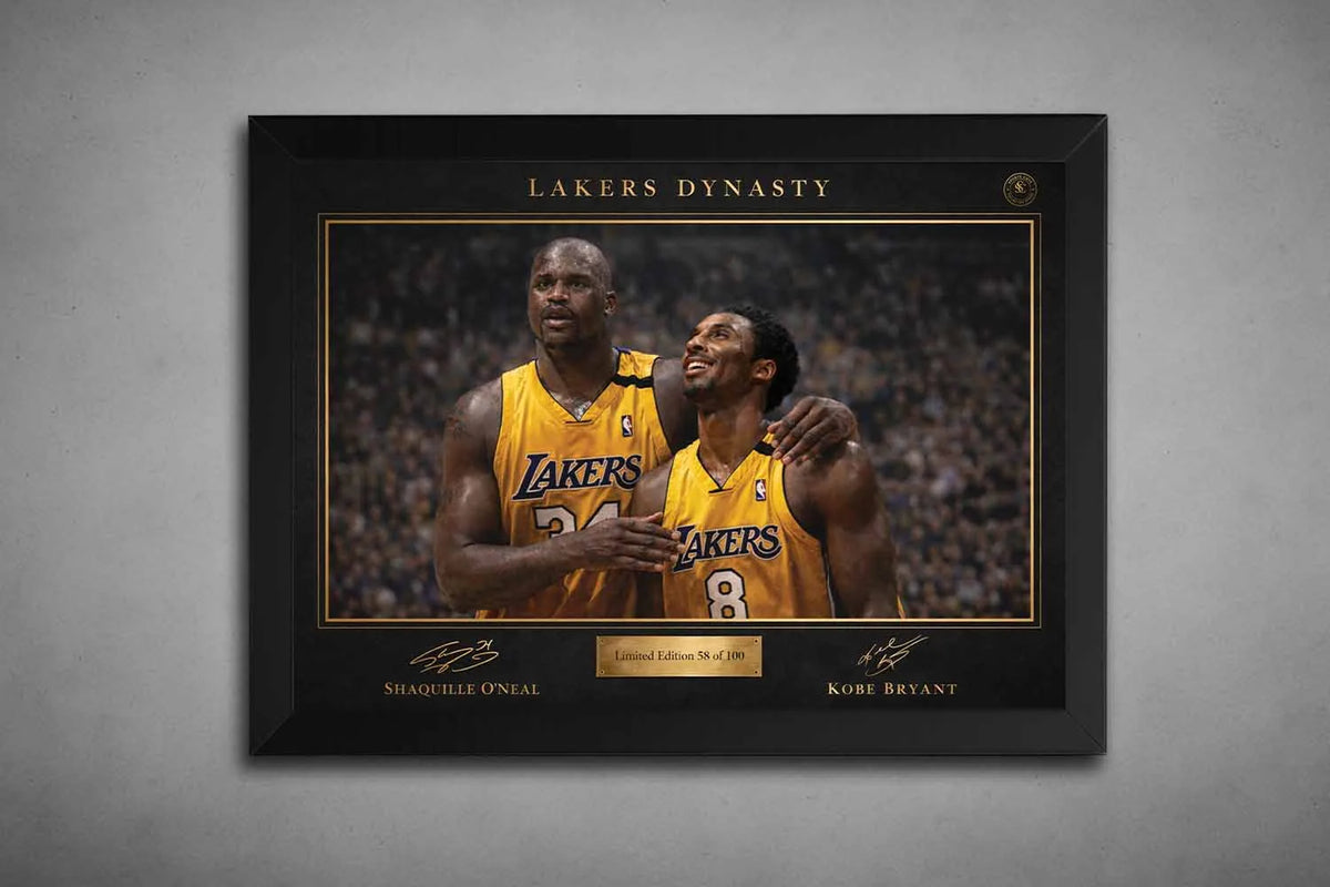 Lakers Dynasty NBA Wall Art – Shaq & Kobe Legacy – Sports Cave